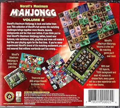 Amazon.com: Moraff's Maximum Mahjongg, Vol. 2 (Jewel Case): Video Games