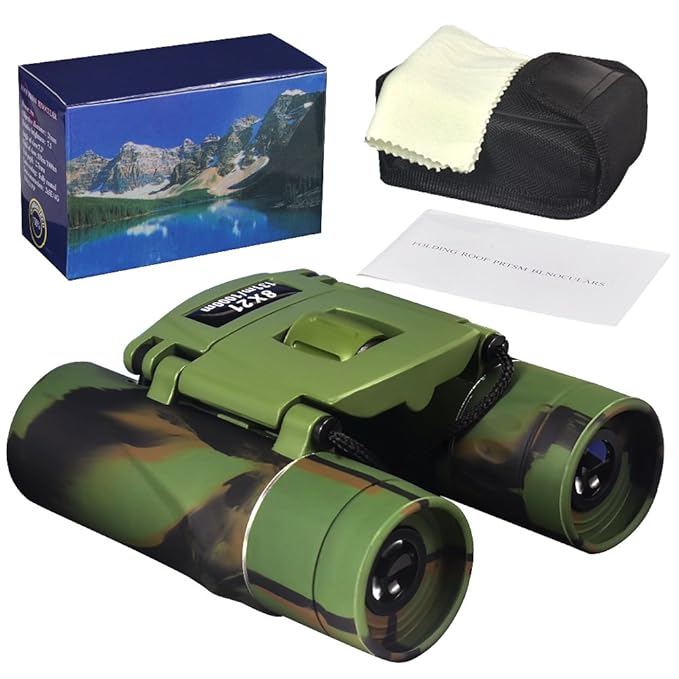 OWSEN 8x21 Binoculars, Waterproof Compact Binoculars for Adults, Mini ...
