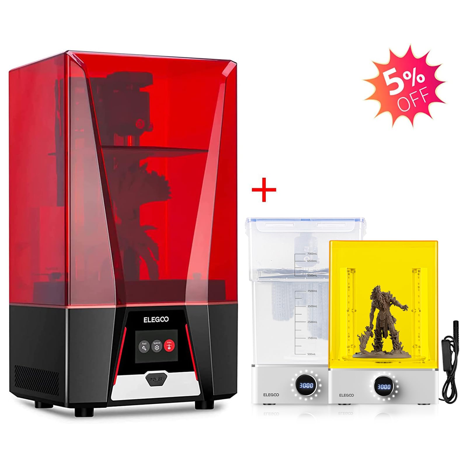 Mua ELEGOO Saturn 2 MSLA 3D Printer and ELEGOO Mercury XS Bundle with ...