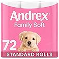 Amazon.com: Andrex Family Soft Toilet Tissue 72 Toilet Rolls ...