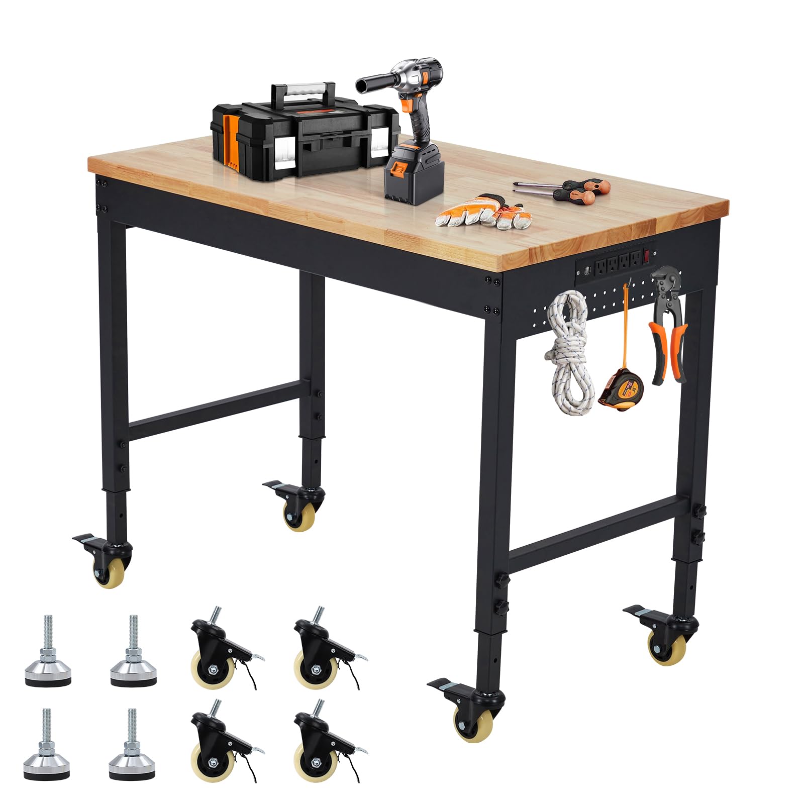 Mua ACONEE Workbench for Garage, 48" Adjustable Workbench, Heavy Duty ...