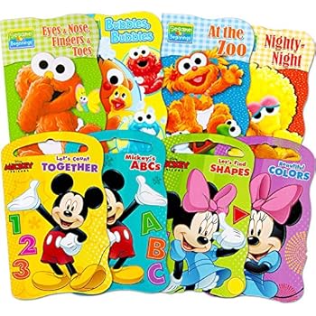Amazon.com : Disney Baby Toddler Beginnings Board Books Super Set (Set ...