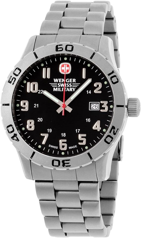 79246 Wenger Men's Swiss Military Titanium Grenadier Swiss Made Watch ...