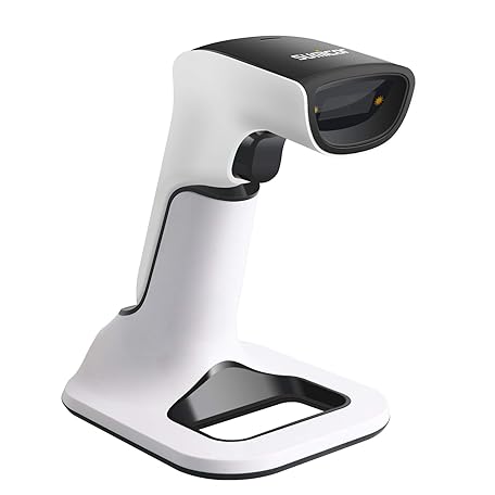 Mua Sumicor 2D Barcode Scanner, White Black Handheld Bar Code Scanner 3 ...
