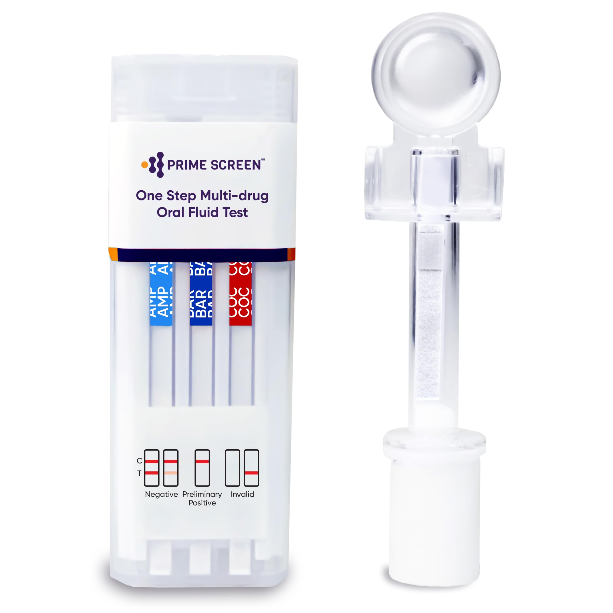 Prime Screen [5 Pack] 10 Panel Saliva Oral Fluid Test Kit, E&I Exempt ...