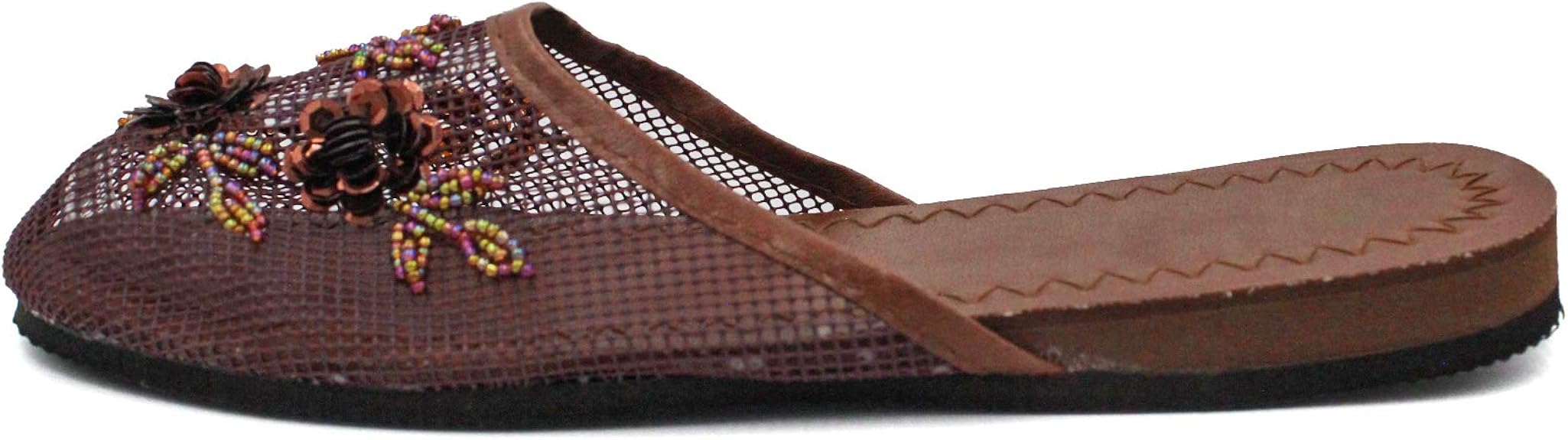 Cammie Women's Floral Beaded Mesh Chinese Slippers: Amazon.co.uk: Shoes ...
