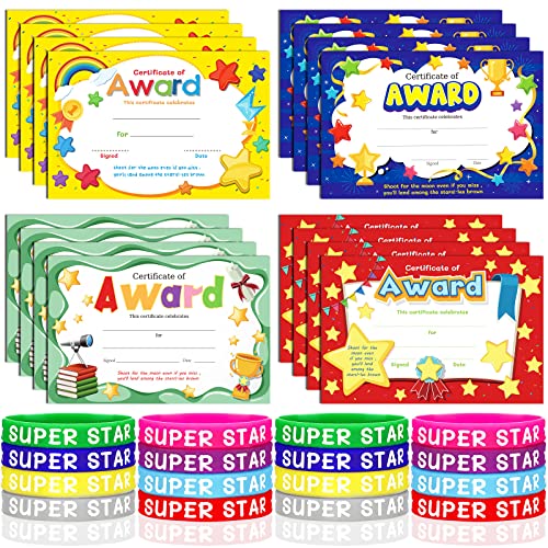 Junkin 32 Pcs Marquee You're a Star Award Certificate Star Student ...
