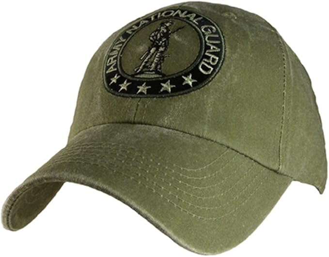 Amazon.com: Eagle Crest Army National Guard Baseball cap hat, Green ...
