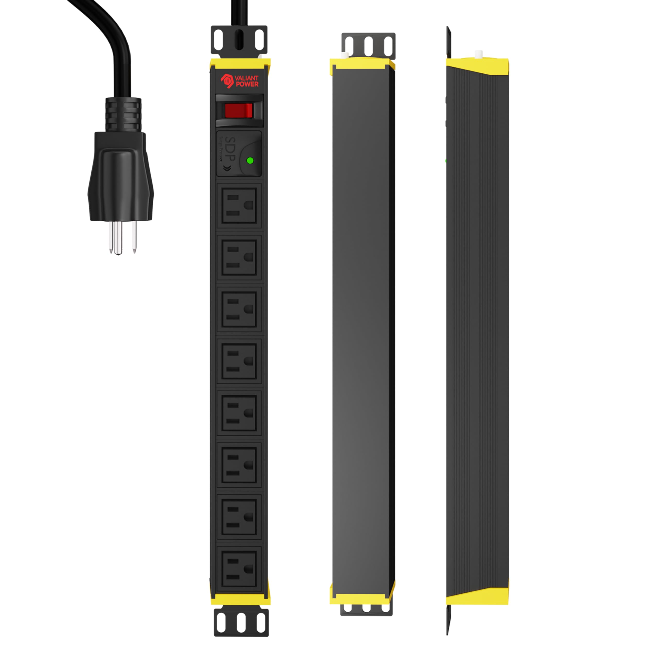 Mua Valiant PDU Rack Mount Power Strips, 8 Outlet Power Strip for ...