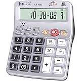 Amazon.com : Egoelife Musical Desktop Calculator 12-Digits LCD Display ...