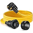 Amazon.com: LAZMUMI 30 Amp 25 Feet RV Power Extension Cord Twist Locking, NEMA TT-30P Male to ...