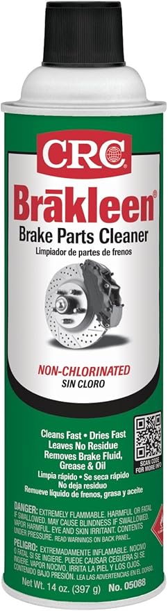 CRC 05088 Brakleen Non-Chlorinated Brake Parts Cleaner - 14 Wt Oz ...