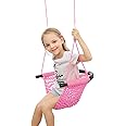 Amazon.com: ROPECUBE Hand-Knitting Toddler Swing, Swing Seat for Kids ...