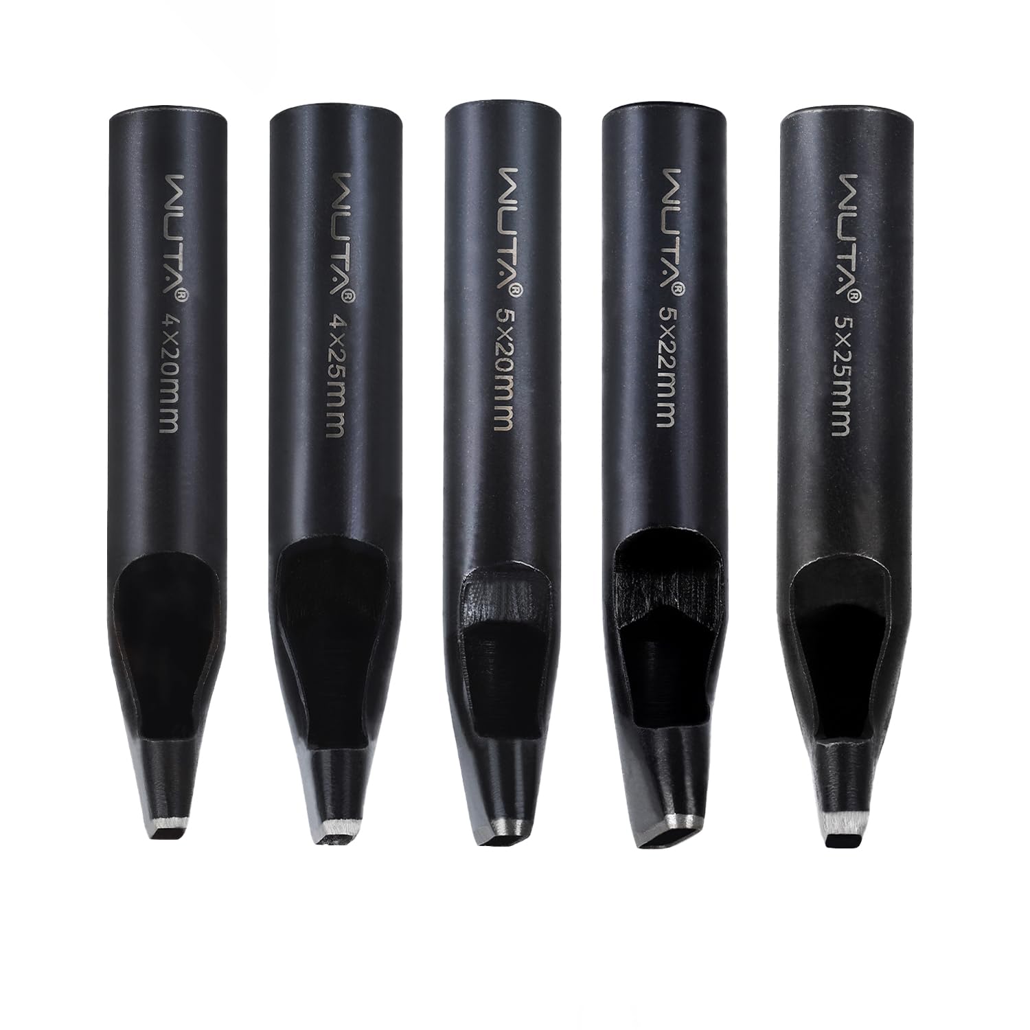 WUTA 5 Pcs Oval Leather Hole Punch,Belt Hole Punch for Leather,Leather ...