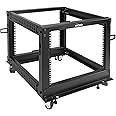 Amazon.com: Tecmojo 8U Open Frame Server Rack,4-Post Network Server ...