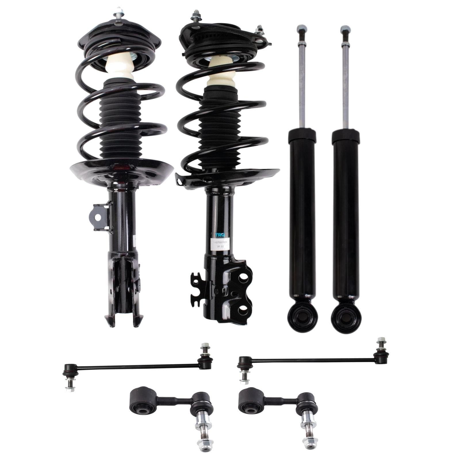 TRQ Front and Rear Suspension Kit Complete Strut & Coil Spring Assembly ...