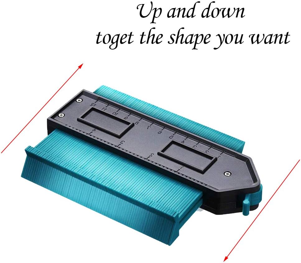 THETAG Contour Gauge, Self-Locking profiler Gauge Plastic Irregular ...