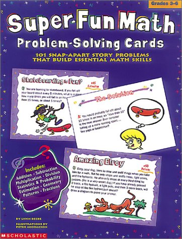 Amazon.com: Super-Fun Math Problem-Solving Cards (Grades 3-6 ...
