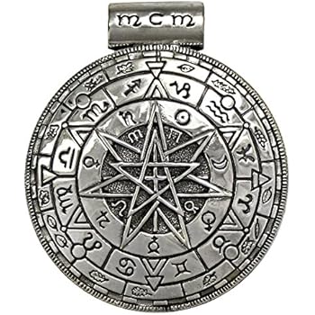 Amazon.com: Sterling Silver Symbol Of Wizardry Pentagram Ankh Caduceus ...