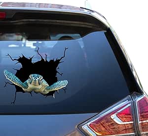 Amazon.com: Turtle Funny Car Decal Sea Turtle Sticker Turtle Vinyl ...