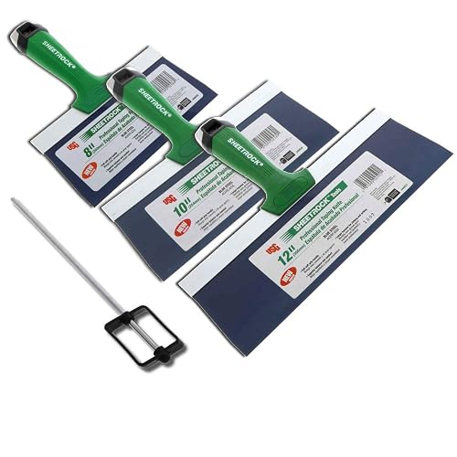 USG Sheetrock Pro Series Blue Steel Drywall Taping Knife with Matrix ...