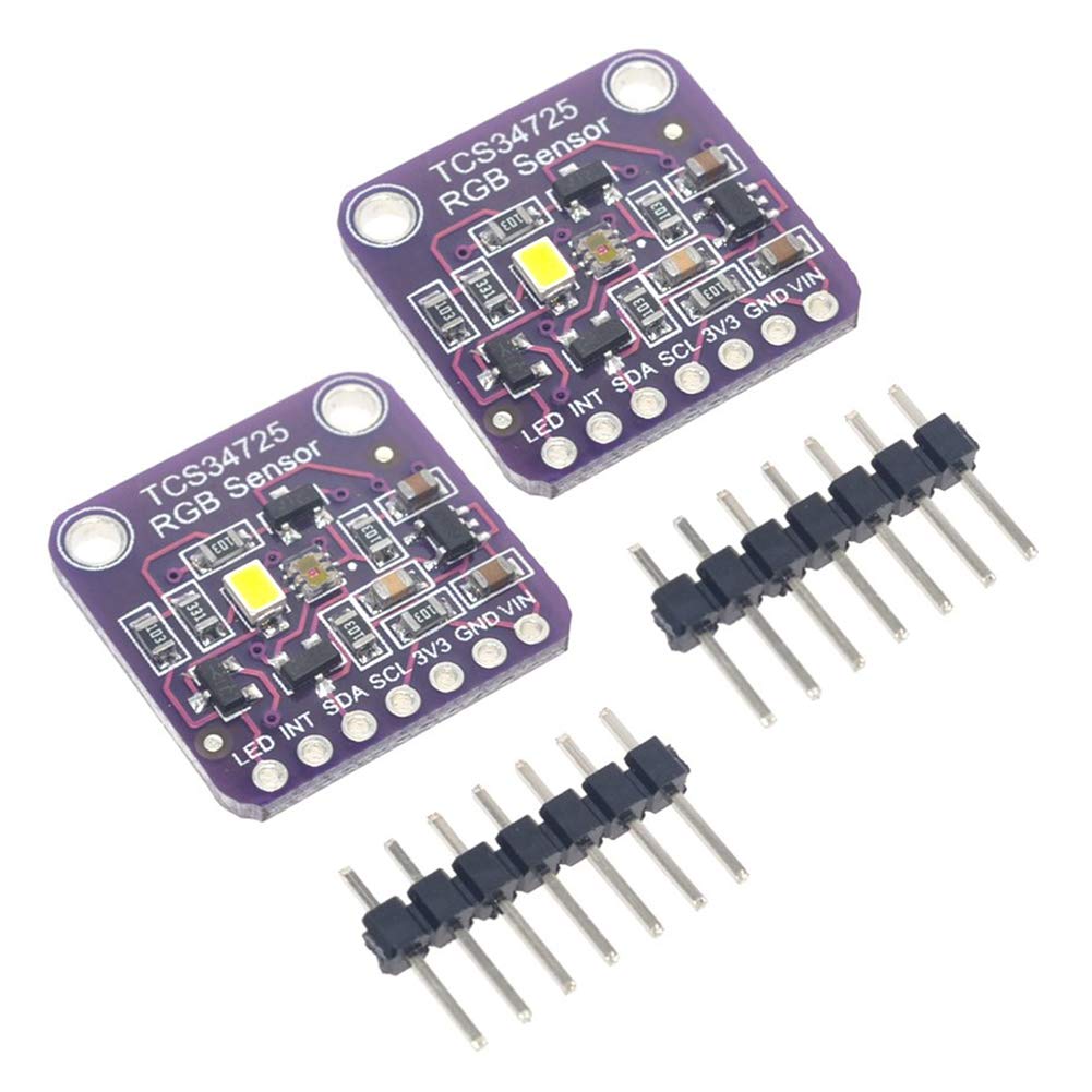 ANMBEST 2PCS TCS34725 RGB Color Sensor with IR Filter and White LED I2C ...