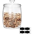 Amazon.com: Maredash 1 Gallon glass jars, Cookie Jar & Candy Jar with ...