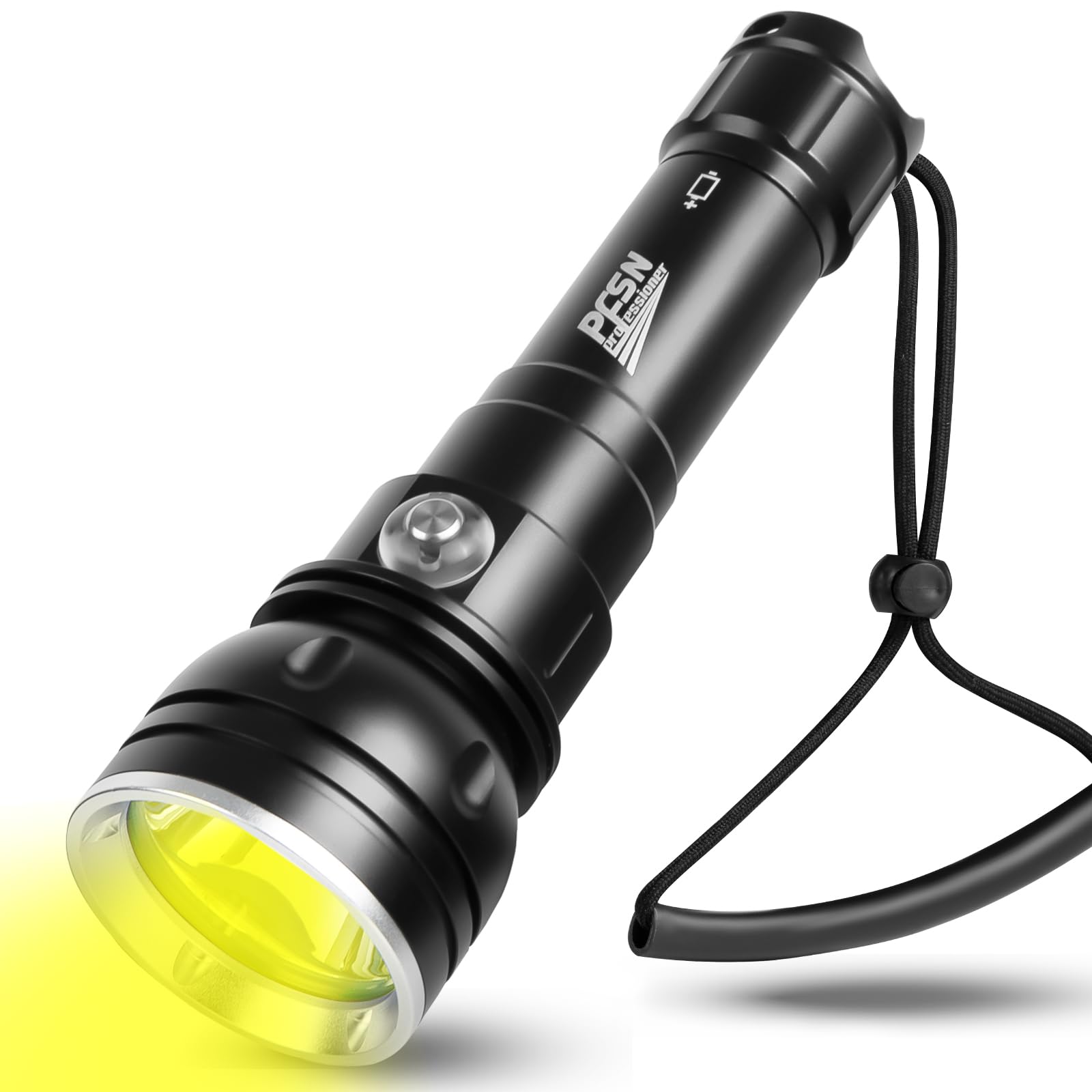Dive Light Scuba Diving Flashlight - PFSN High Lumens Yellowish Light ...