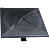 5" Square Light Pole Top Cap- Black Plastic by Deltech Manufacturing ...