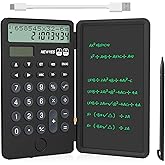 Amazon.com : NEWYES Portable Calculator with Notepad, Basic Calculator with Writing Tablet,12 ...