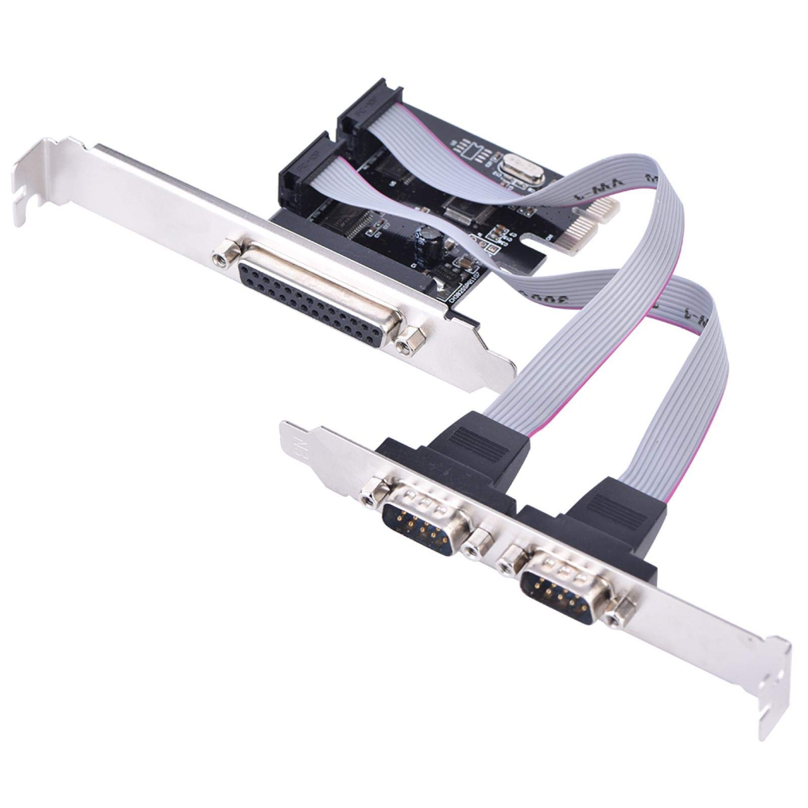 Mua 2 Port Serial RS232 PCI Express Interface Card, PCI-E to Dual RS-232 Serial Port + 1 DB25 ...