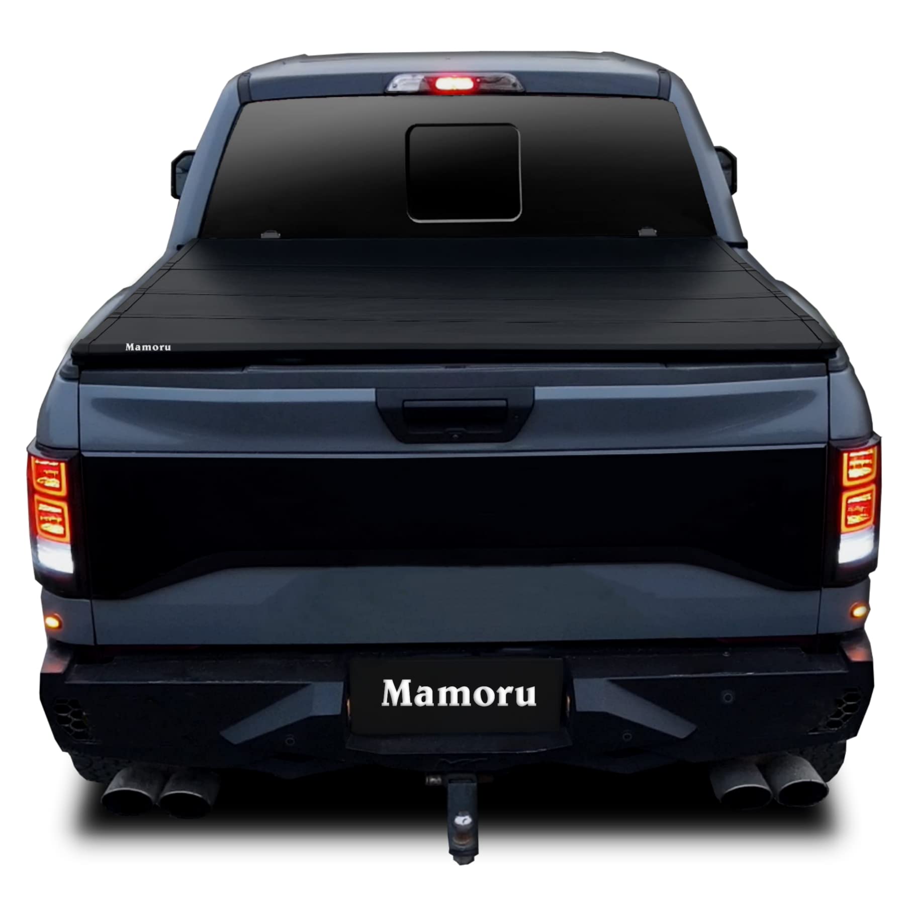 Mamoru Hard FRP Tri-Fold Solid Tonneau Cover Compatible with 2016-2025 ...