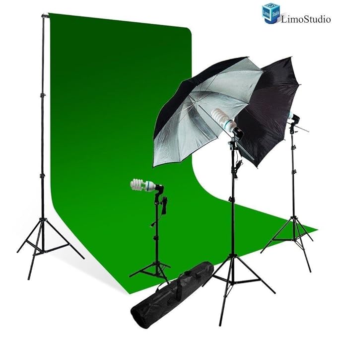 Amazon.com: LimoStudio Photography Studio Chromakey Green Screen ...