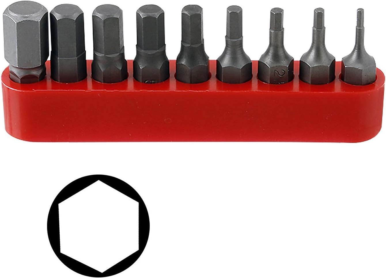 9-Piece Metric Hex Driver Bit Set 1.5-8mm - Taiwan By ProTools: Amazon ...