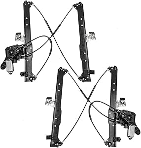 Amazon.com: Aftermarket Replacement Pair Rear Power Window Regulators ...