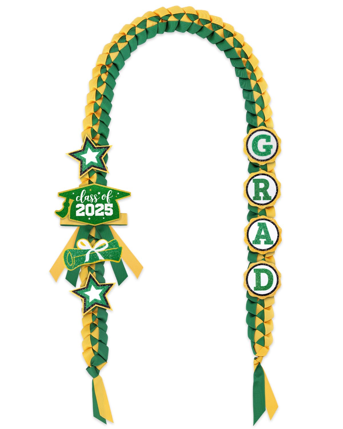 CiyvoLyeen Graduation Leis Class of 2025 with Glitter Pins Handmade ...