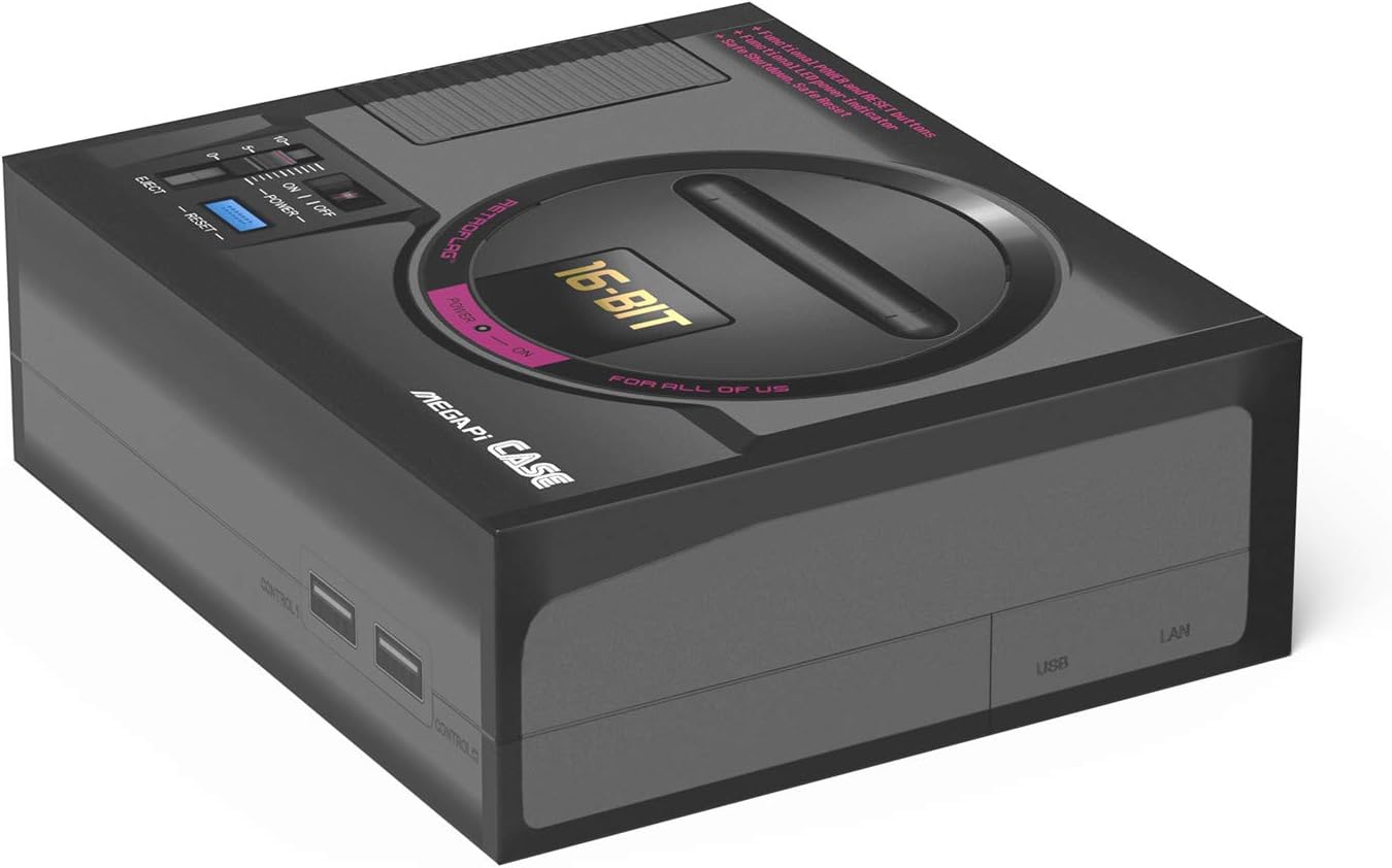 GeeekPi Retroflag MEGAPi Case with Functional POWER and RESET Buttons ...