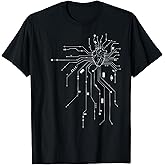 Amazon.com: Anatomical Heart CPU Processor PCB Board Computer Programmer T-Shirt : Clothing ...