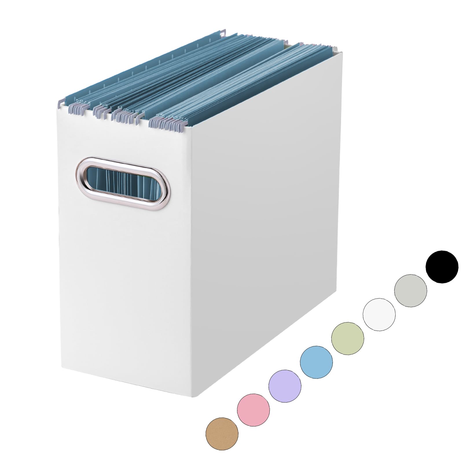 Oterri File Organizer, 1 Pack Small Storage Box, Cardboard File Folder ...