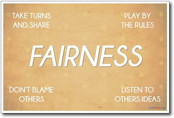 Amazon.com: Fairness - NEW Classroom Motivational Poster: Teaching ...