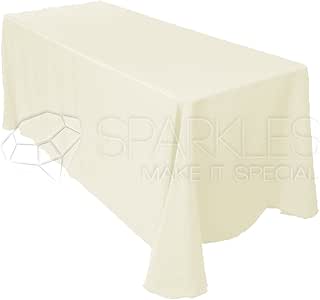 Amazon.com: Sparkles Make It Special 5-pcs 90" x 156" Inch Rectangular ...