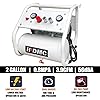 HPDMC 2 Gallon 125 PSI Ultra Quiet Oil-Free Electric Jobsite Air ...