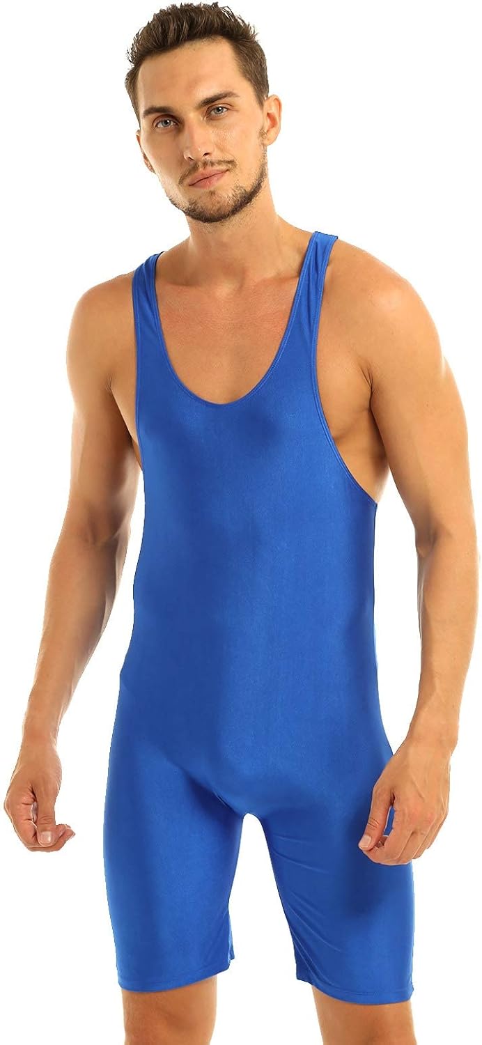 IEFIEL Combinaison Homme Body Boxer Extensible Coton Bodysuit à Boutons ...