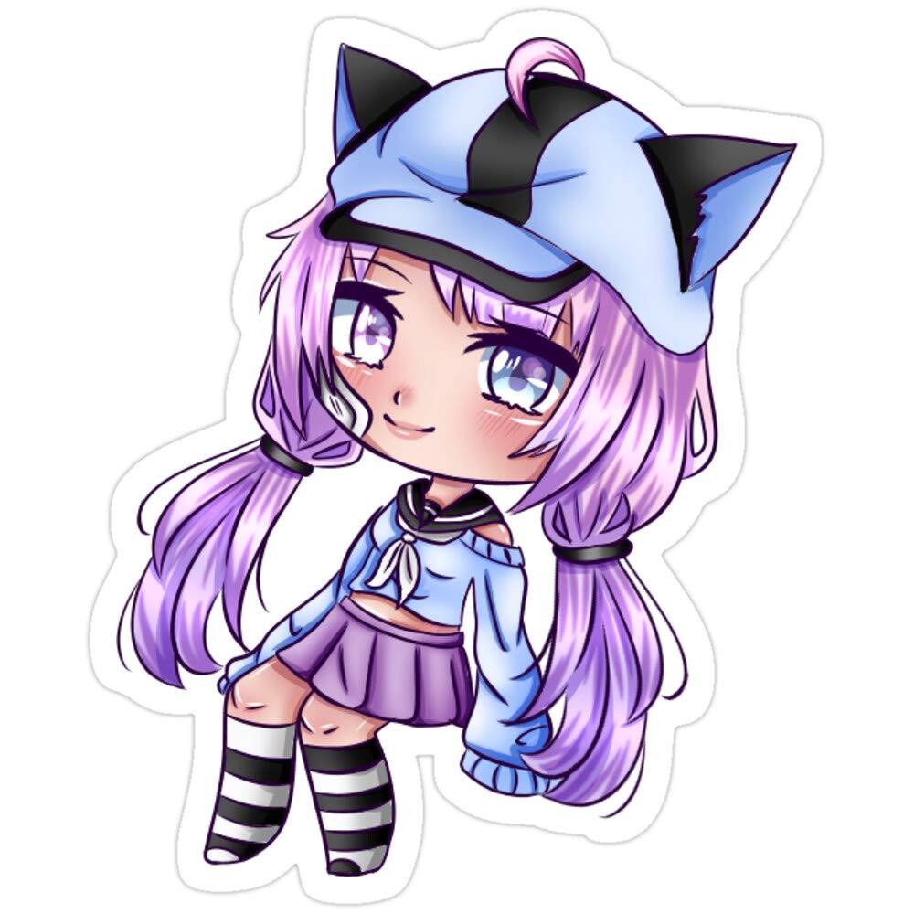 Buy BreathNenStore gacha Life Kawaii Gacha Girl Stickers (3 Pcs/Pack ...
