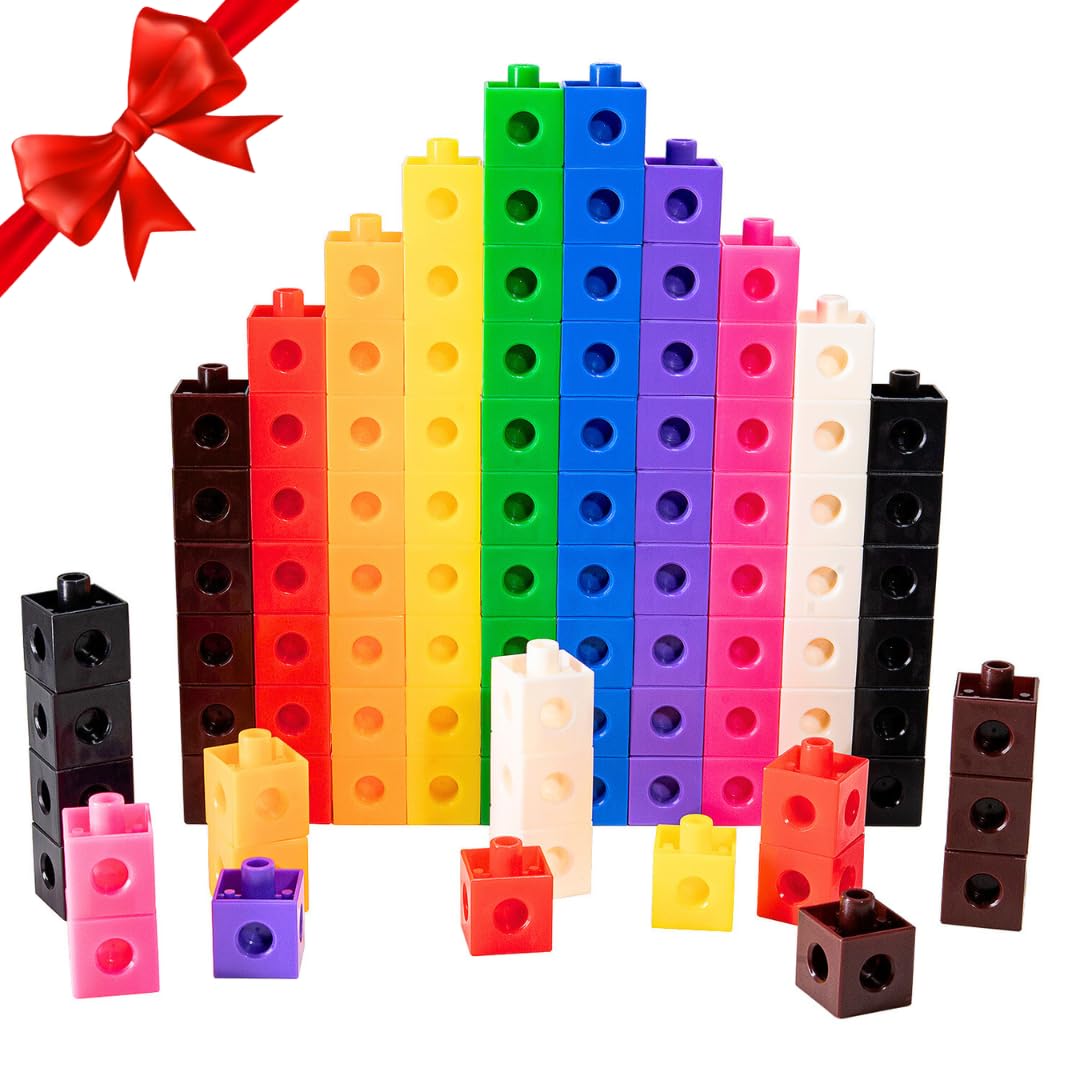 Mua 100 Piece Linking Cubes Set, Counting Blocks, STEM, Connecting ...