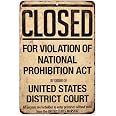 Amazon.com: Chico Creek Signs Closed Prohibition Sign Vintage ...