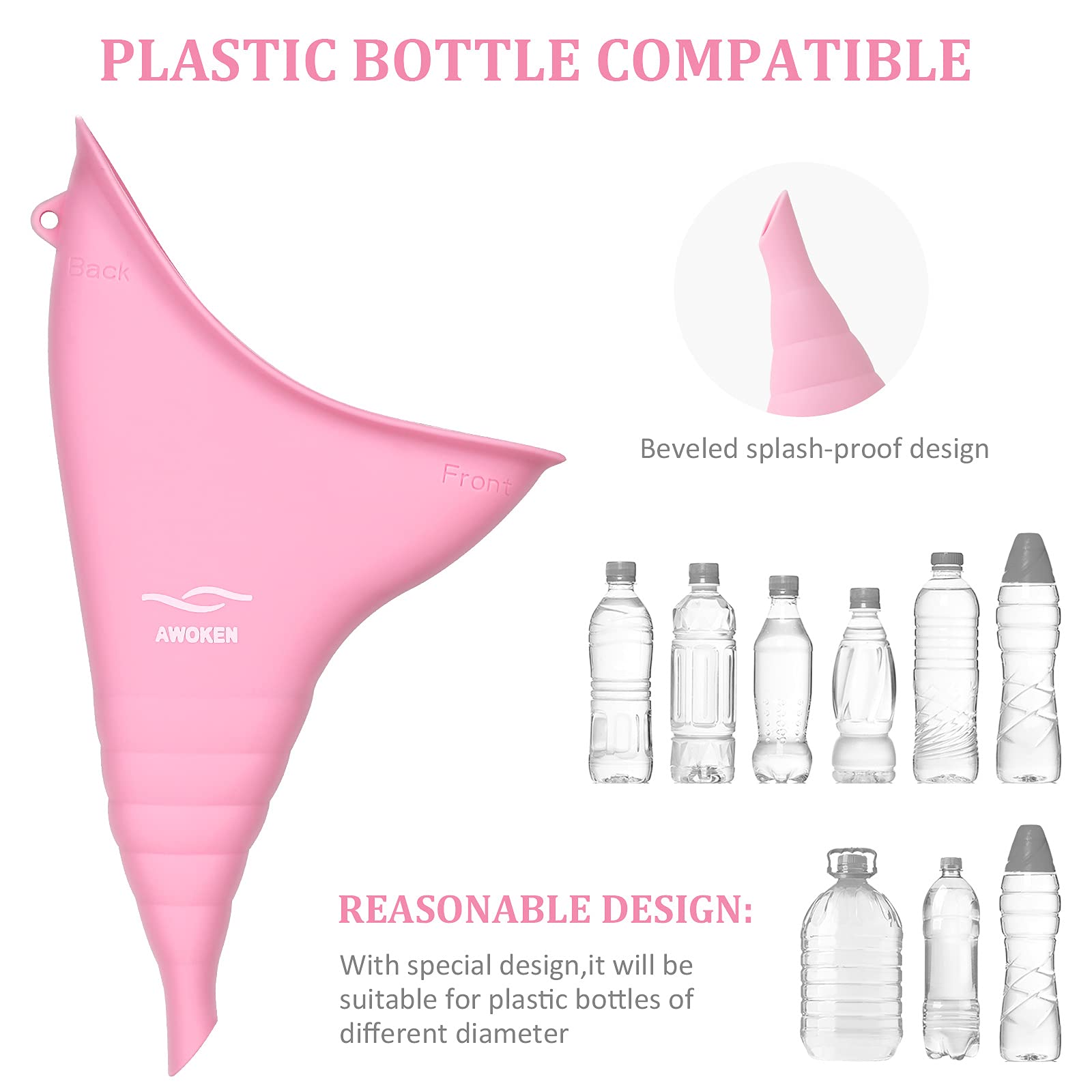 Mua Female Urination Device,Reusable Female Urinal Silicone Women Pee Funnel Allows Women to Pee ...