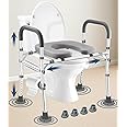 Amazon.com: Toilet Seat Riser with Handles, 500lb Raised Toilet Seat ...