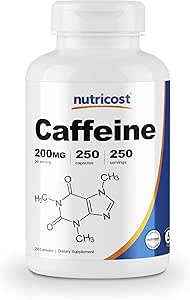 Amazon.com: Nutricost Caffeine Pills, 200mg Per Serving (250 Caps ...