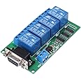 12V 4Ch DB9 RS232 Relay Board Remote Control UART Serial Port Switch 4 Channel Relay Module for ...